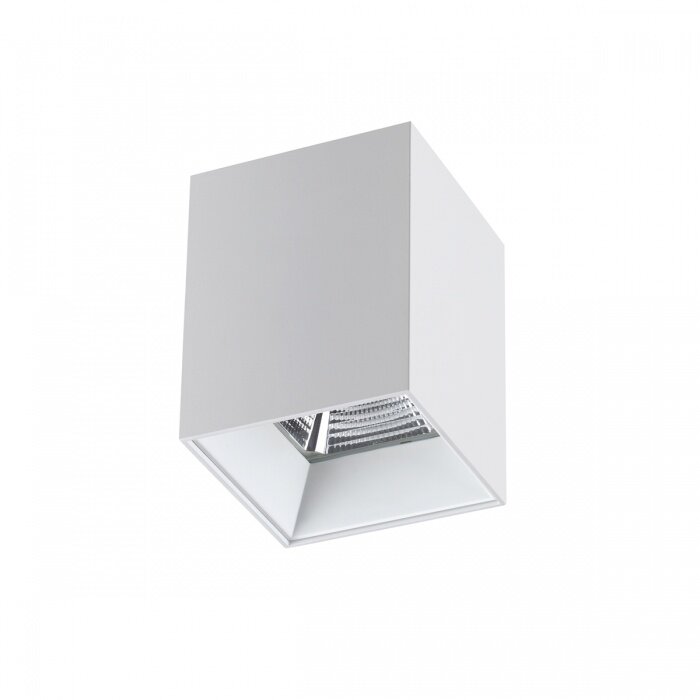 Потолочный накладной светодиодный светильник Novotech Over Recte 358477 белый