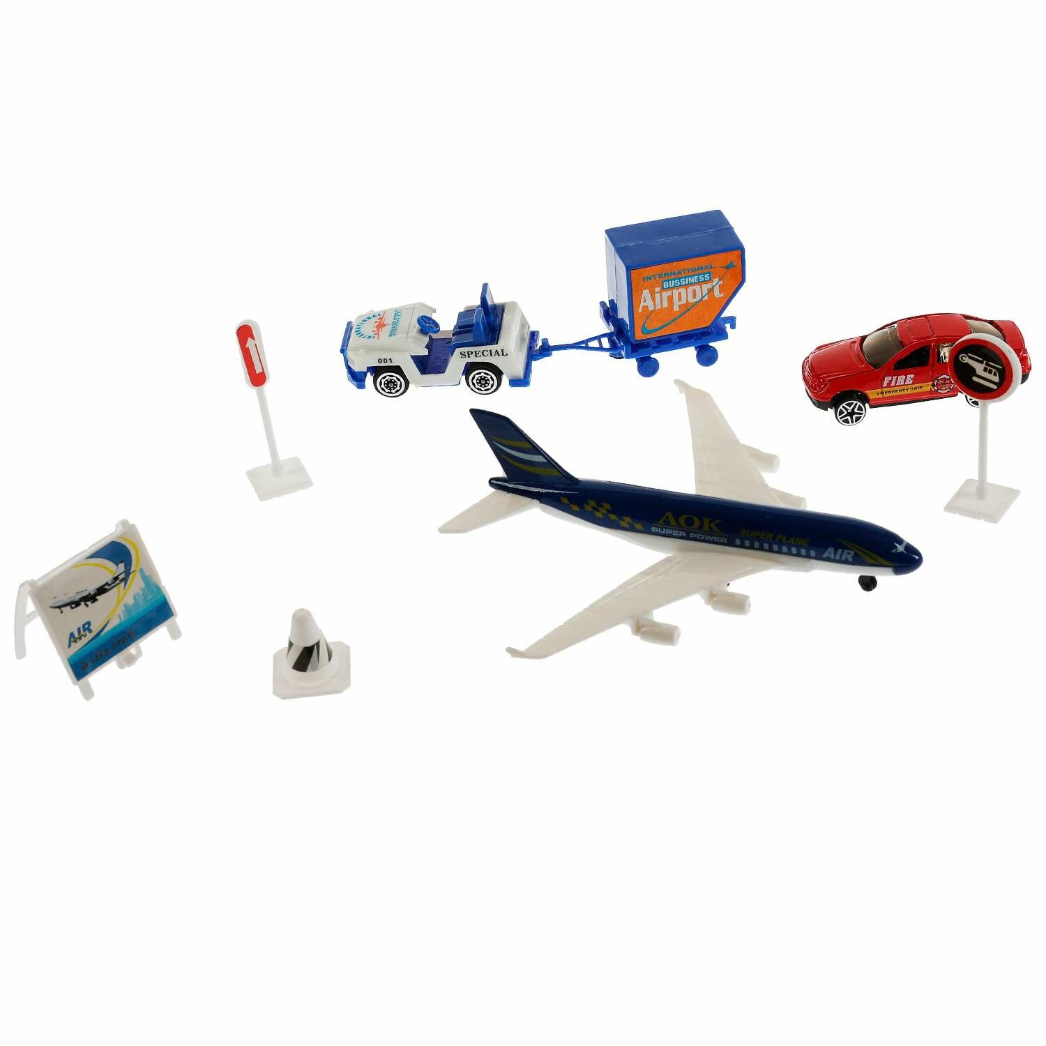 Набор из металла аэропорт в ассортименте, кор. Технопарк