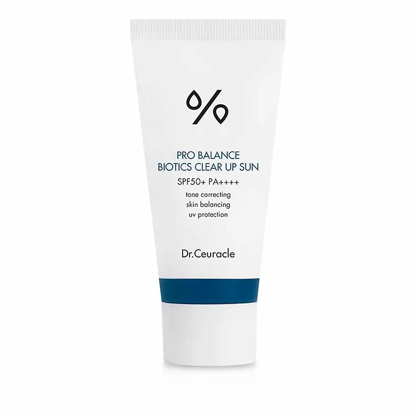 DR. CEURACLE Солнцезащитный крем для тела Pro Balance Biotics Clear Up Sun SPF50+