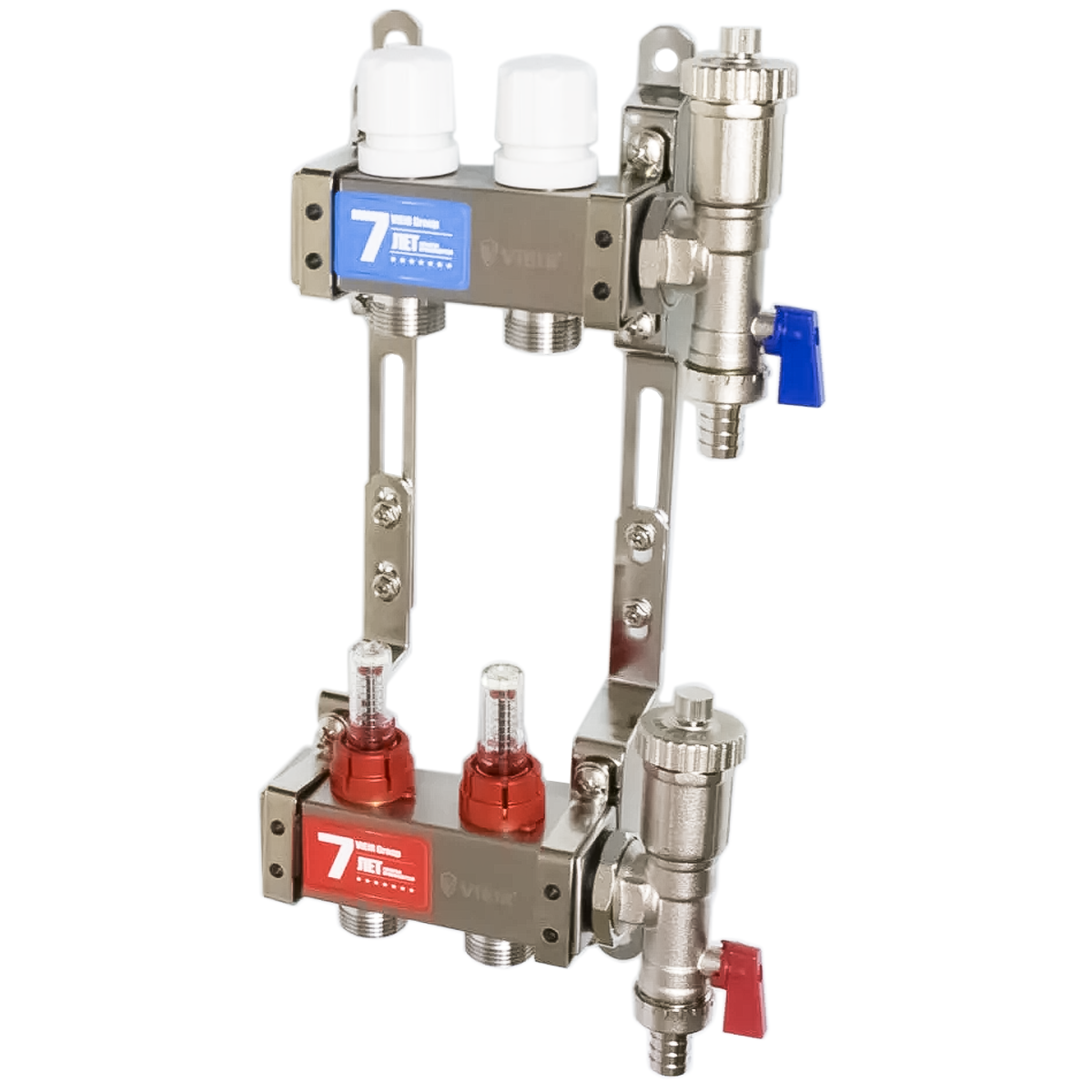 Коллекторная группа ViEiR, нержавеющая сталь, 1", для теплого пола