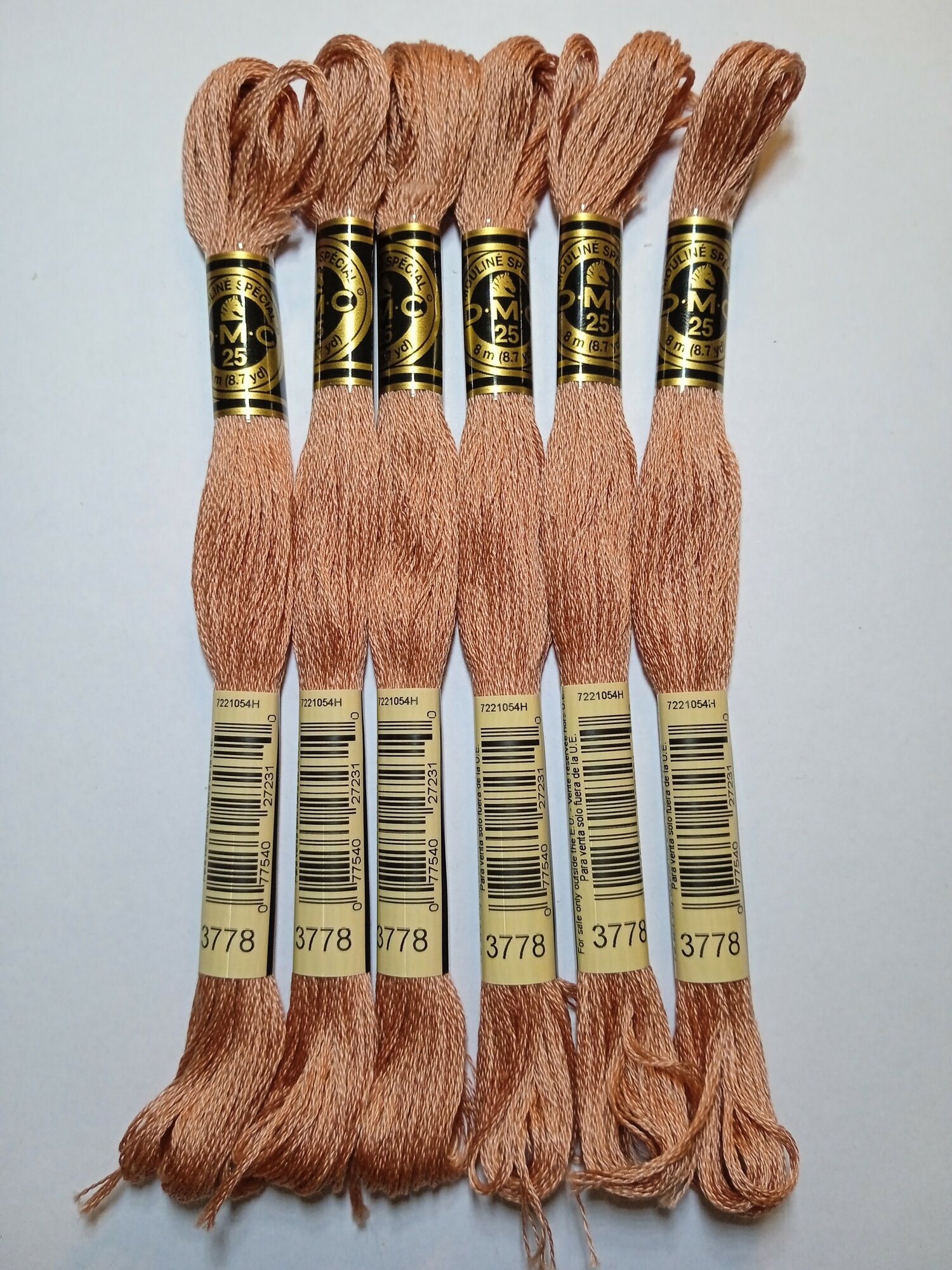 Набор ниток мулине, 8 м, 6 шт DMC-3778_6