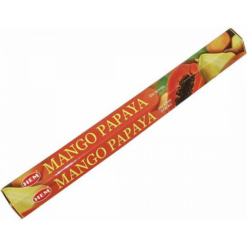 Hem Incense Sticks MANGO PAPAYA (Благовония манго-папайя, Хем), уп. 20 палочек