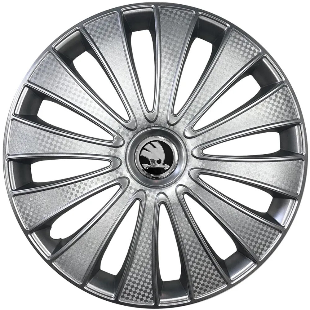 Автомобильные колпаки на диски шкод ГМК R16", в комплекте 4 колпака