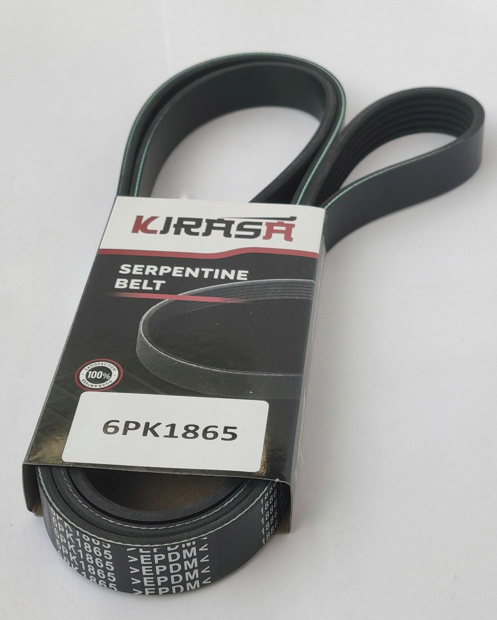 Ремень приводной поликлиновый 6-и ручейковый Kirasa KS6O1865 профиль 6PK L1865мм EPDM Opel Vectra C (02-09), Zafira A MPV (99-05) 1.6/1.8/2.0