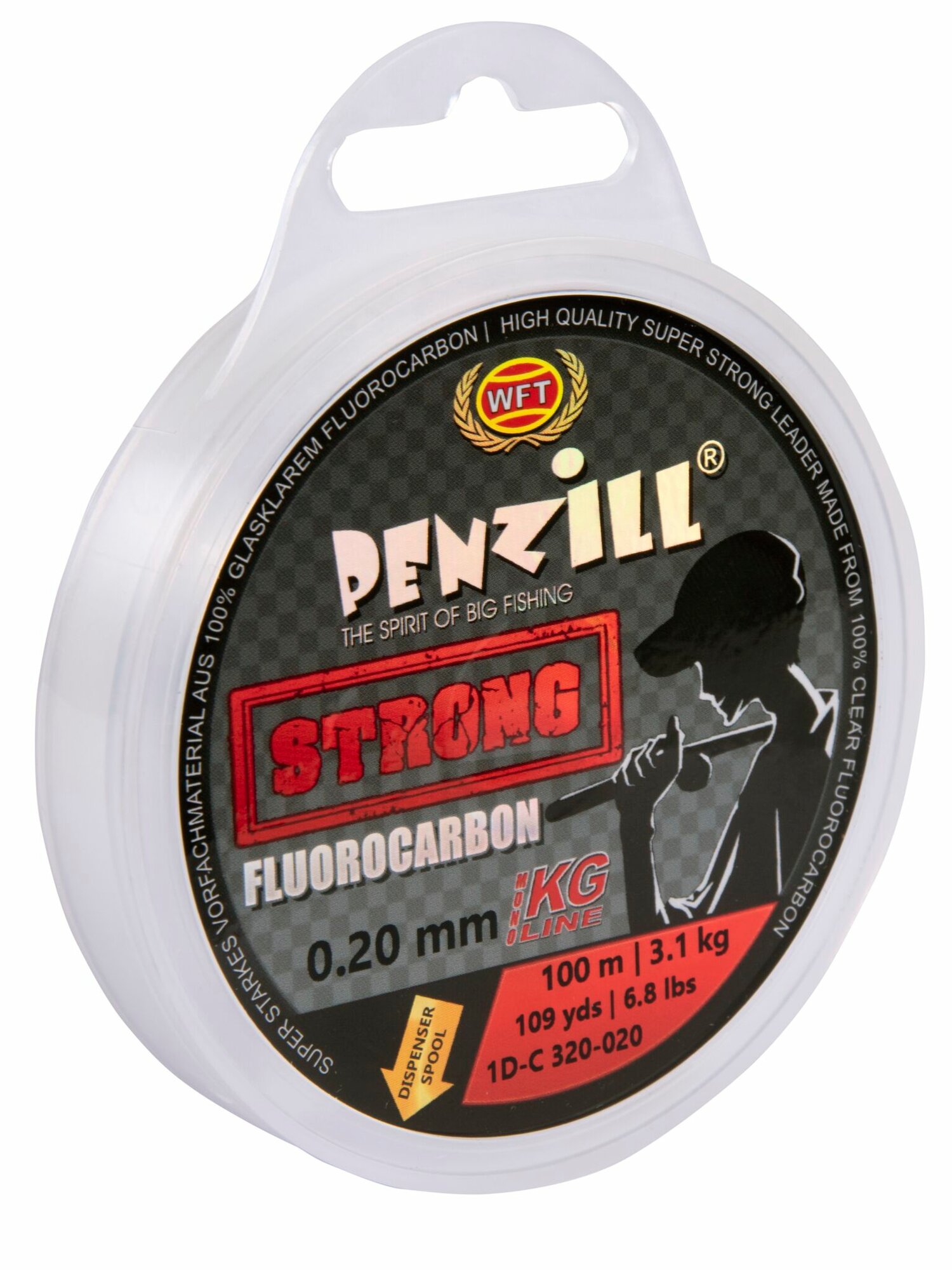 Леска монофильная WFT Penzill FLUOROCARBON Strong 100/020