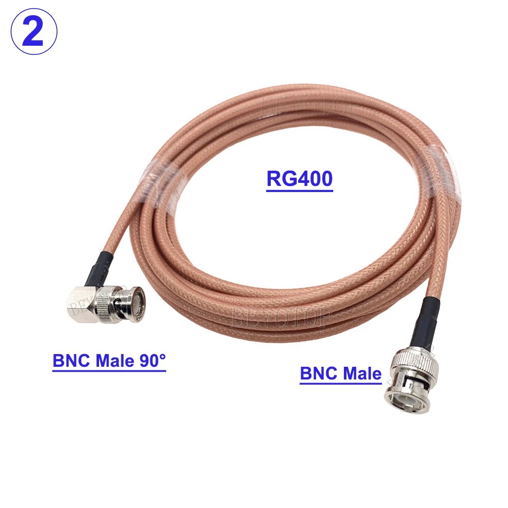 BEVOTOP BT1216-RG400 коаксиальный кабель BNC-BNC 30CM, BNC M to BNC M90