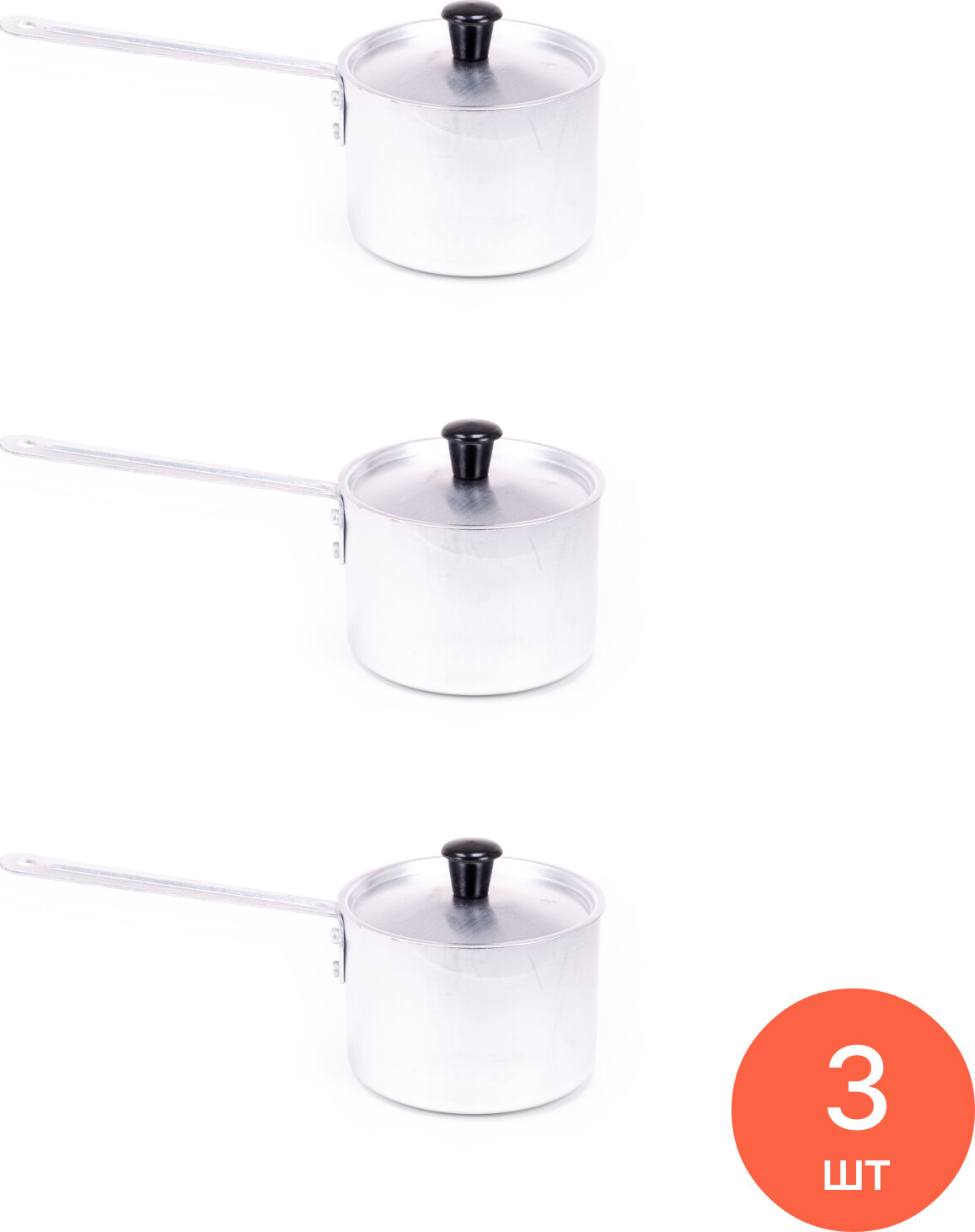 Ковш кухонный Scovo ОС-151/МТ-063 алюминий 0.5л (комплект из 3 шт)