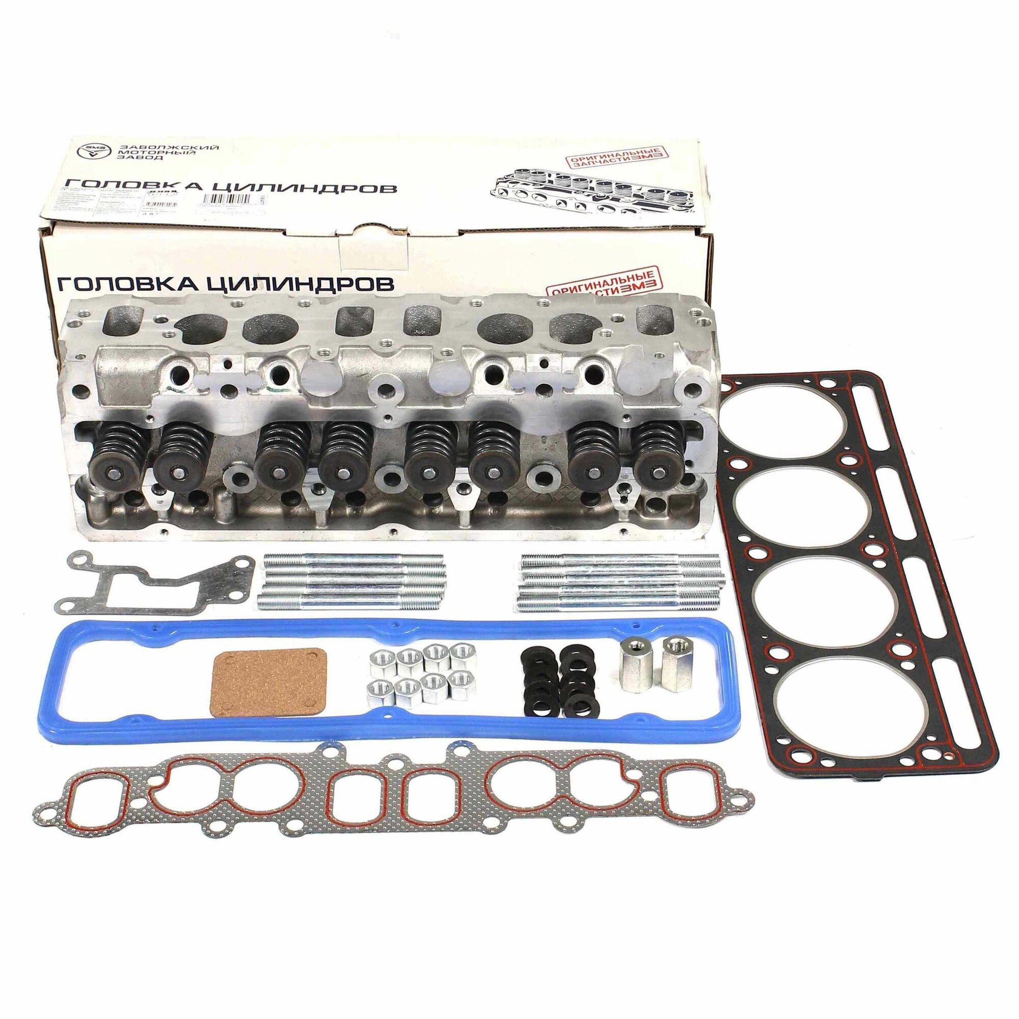 Головка блока дв. 4216 ГАЗель Бизнес (с отв. под катушку зажиг) в сб. (крепеж+ прокладки)