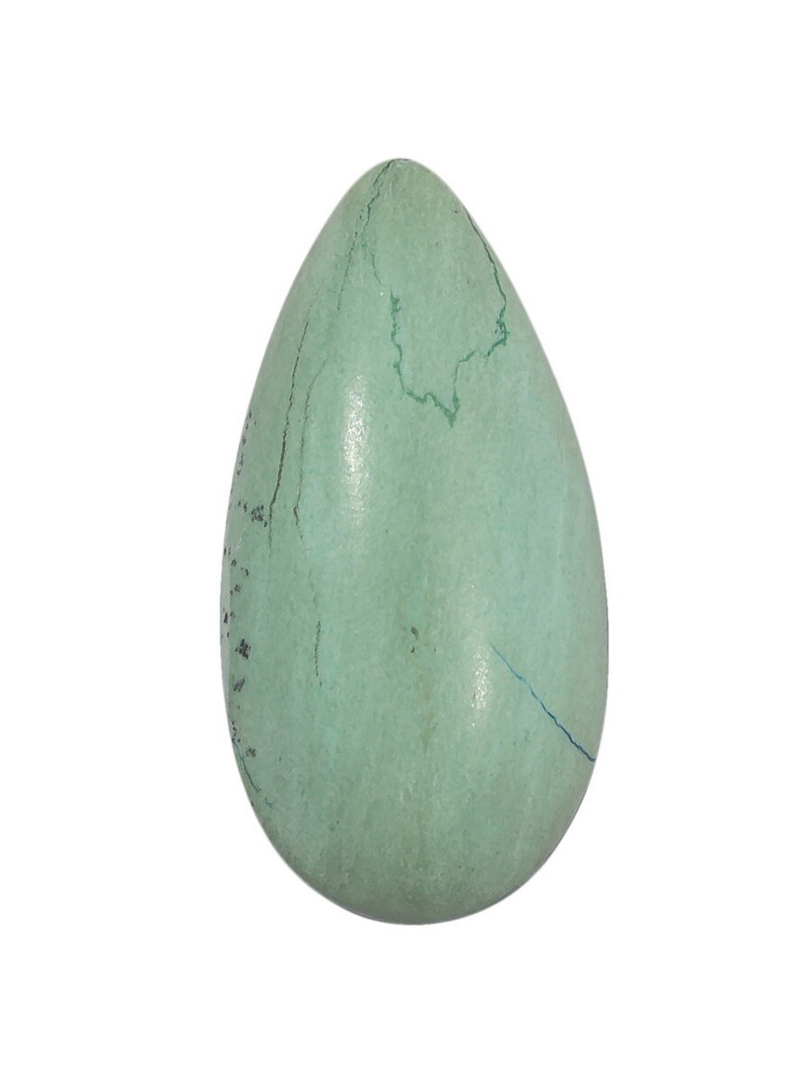 Кабошон Хризоколла 40х20х7 мм.