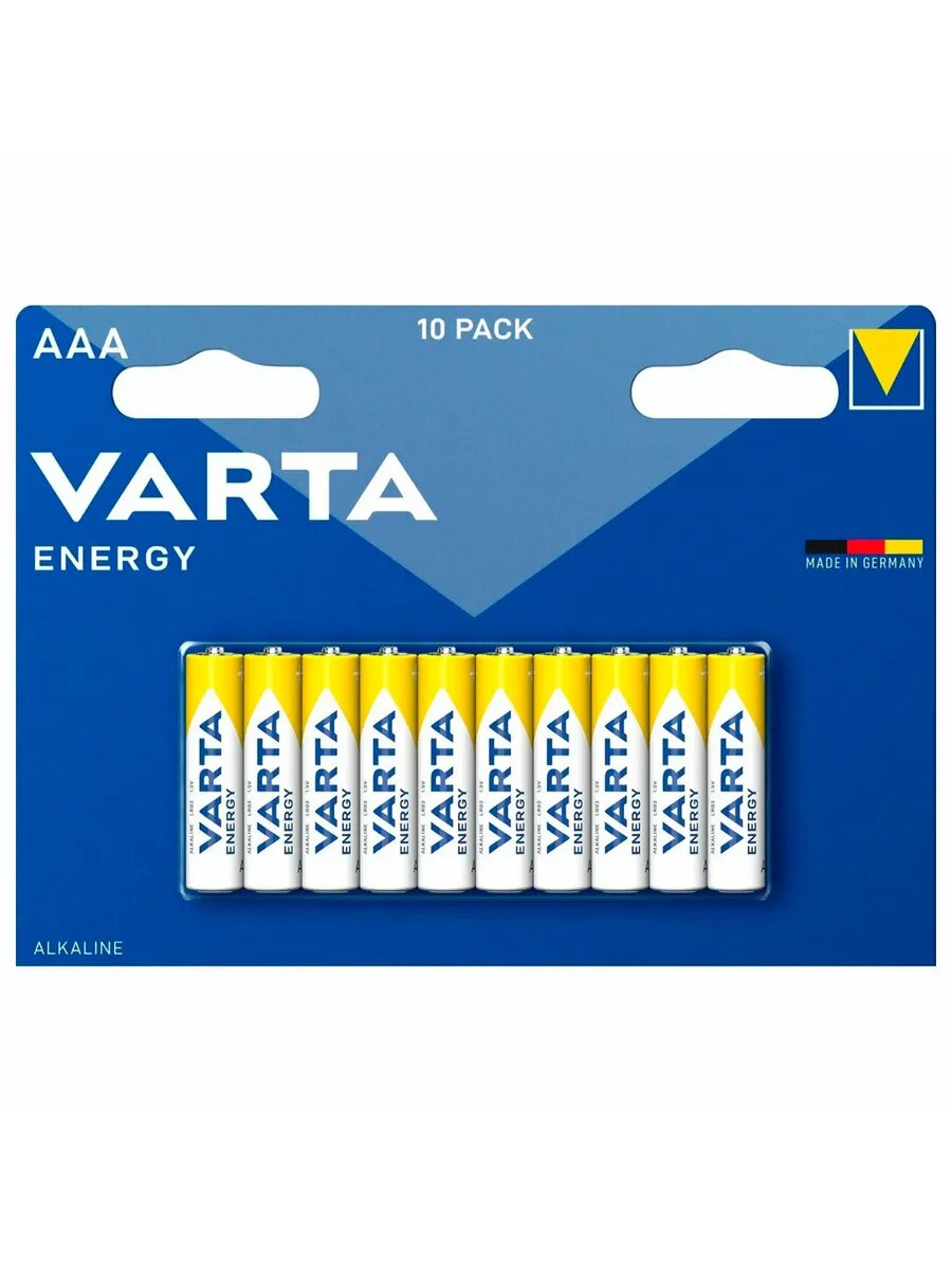 Батарейки алкалиновые мизинчиковые комплект 10 шт, ААА