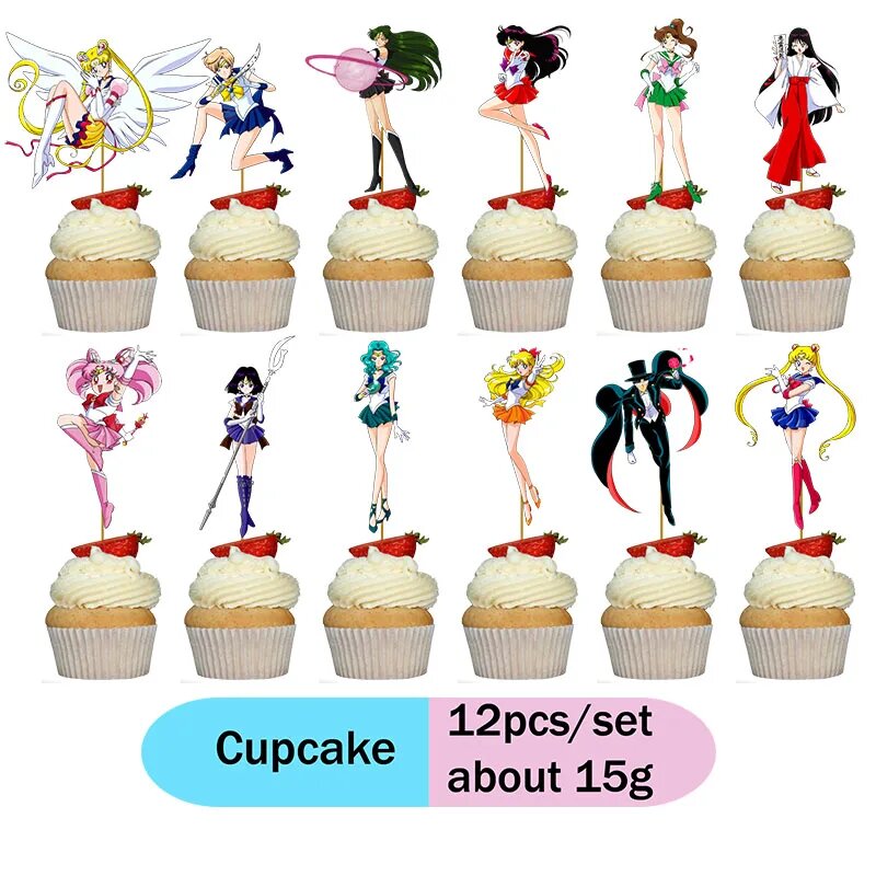 Фигурки Sailor Moon Bandai Cupcake 12Pcs