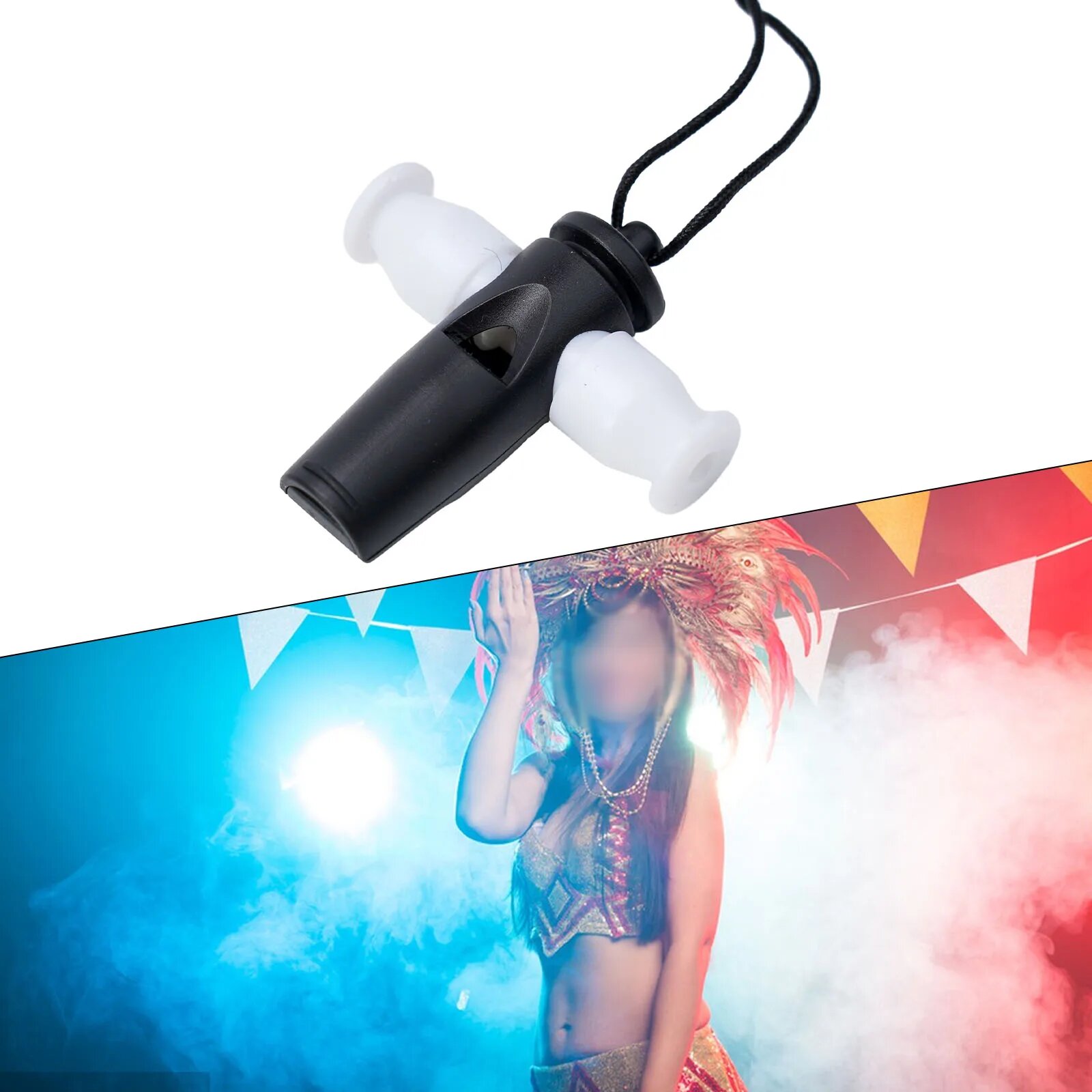 Детали развлекательных инструментов Пластиковый свисток Бразилия Карнавал Удобные отличительные музыкальные фестивальные представления