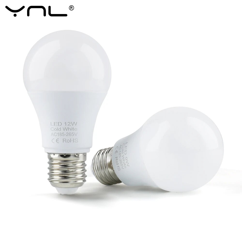 Светодиодные лампы YNL E27 3-18 Вт Cold Light, 12W