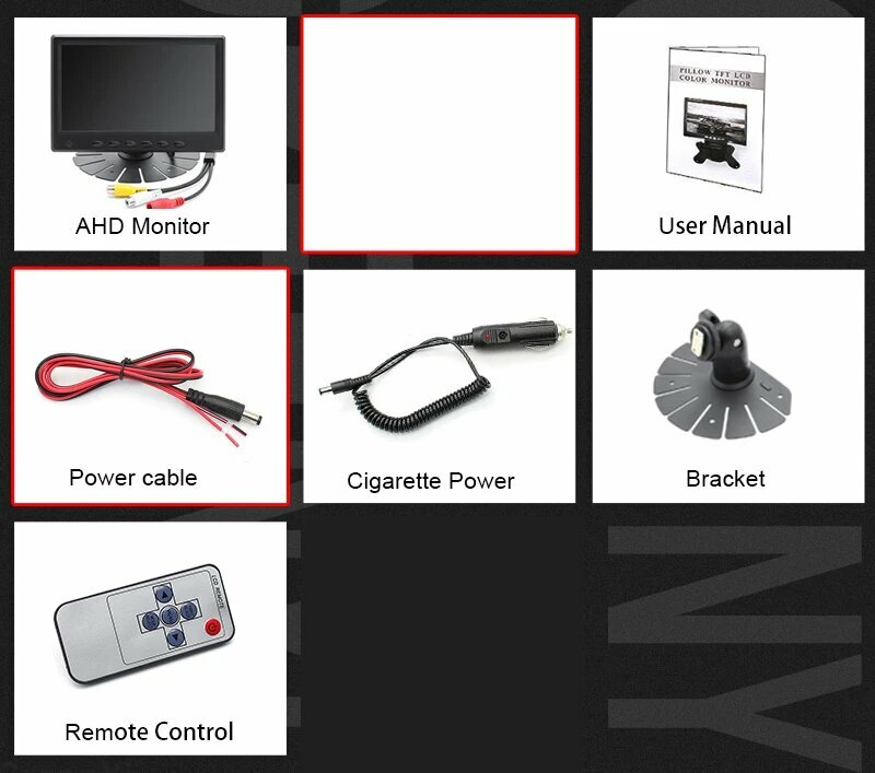 GreenYi 7-дюймовый AHD IPS-экран Автомобильный видеомонитор AHD 1920*1080P объектив Only Monitor