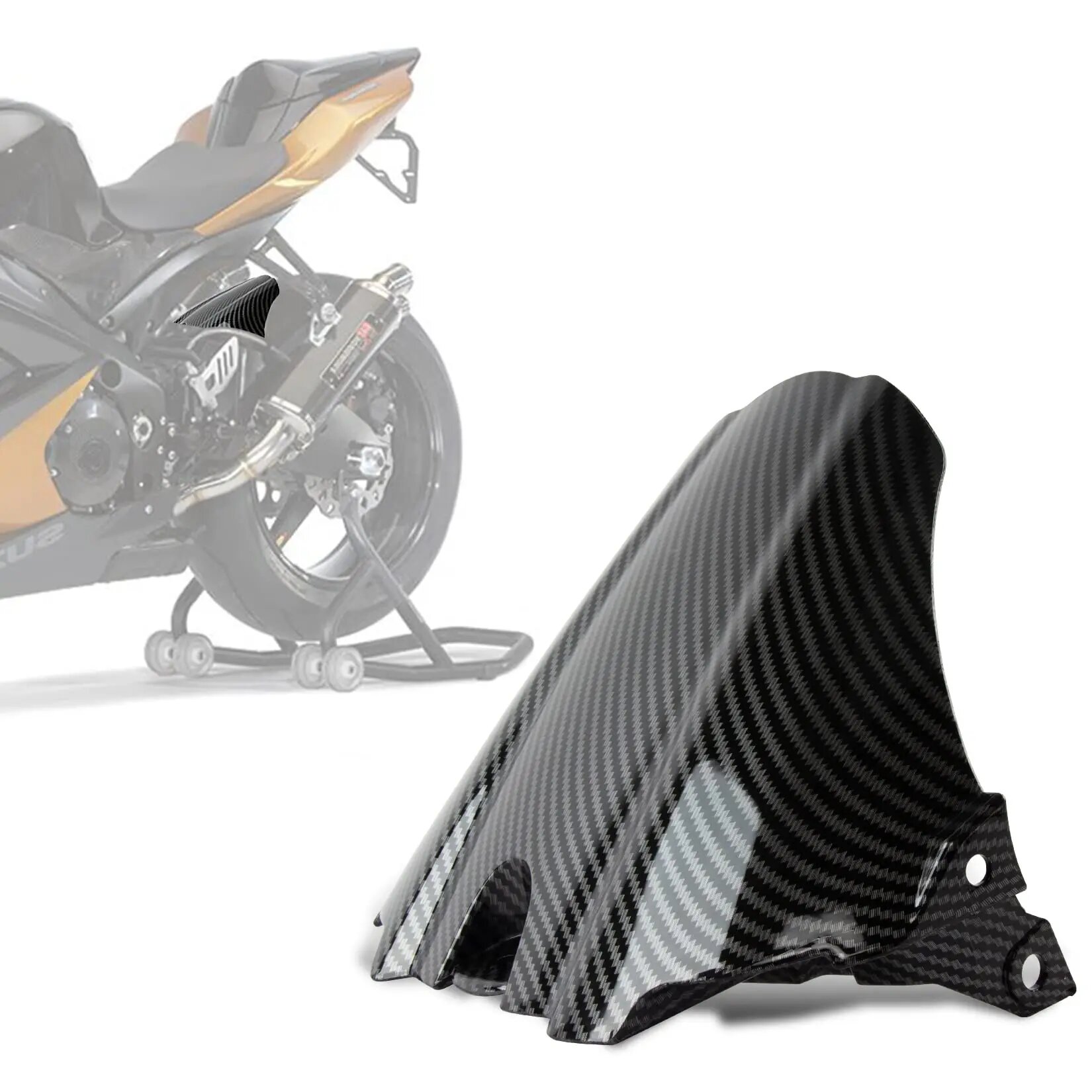 Заднее крыло мотоцикла, брызговик для Suzuki GSXR1000 K5 K7 2005 2006 2007 2008, обтекатель заднего колеса, крыло