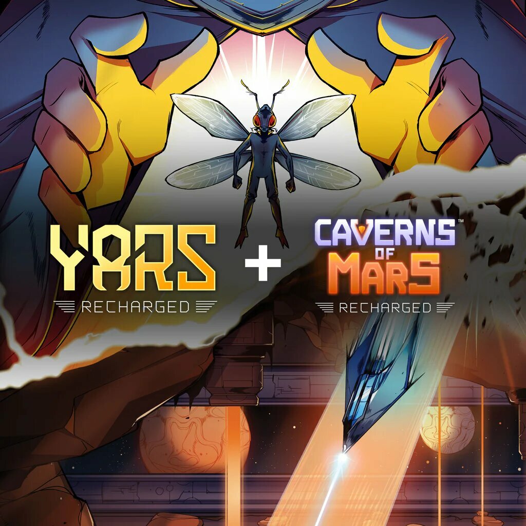 Игра Yars: Recharged Atari Recharged Bundle: Yars + Caverns of Mars, цифровое издание PlayStation 5, регион Индия / код пополнения баланса