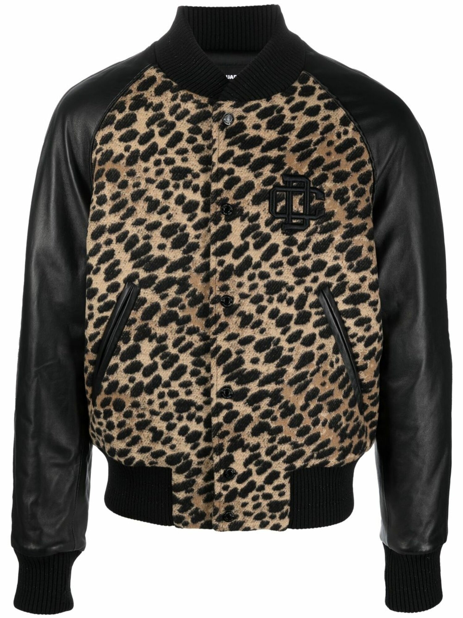 Куртка Leopard-print bomber jacket