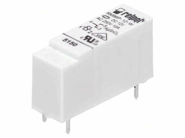 Реле RELPOL RM96-3011-35-1012 электромагнитное, SPDT, Uобмотки 12ВDC, 8 A/250ВAC, 8 A/24ВDC, 1 шт