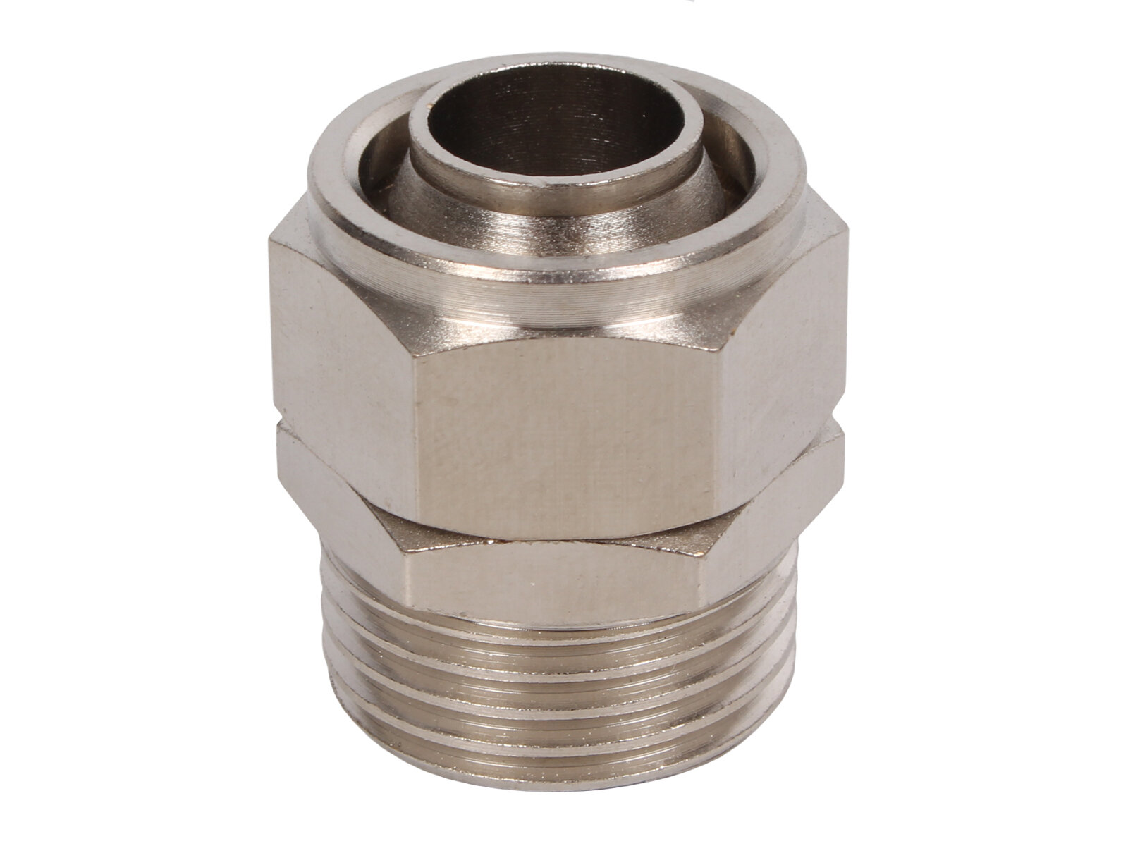 Фитинг прямой с внешней резьбой и накидной гайкой KPC16-04-1/2