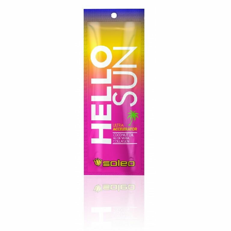 Крем ультра-ускоритель для загара с маслом какао Soleo HELLO SUN, 15 мл х 5 шт