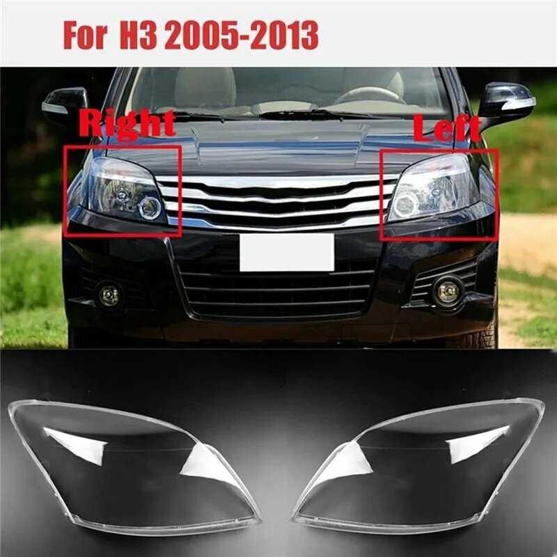 Передняя фара автомобиля абажур прозрачная крышка абажур фары для Great Wall Hover Haval H3 2005-2013