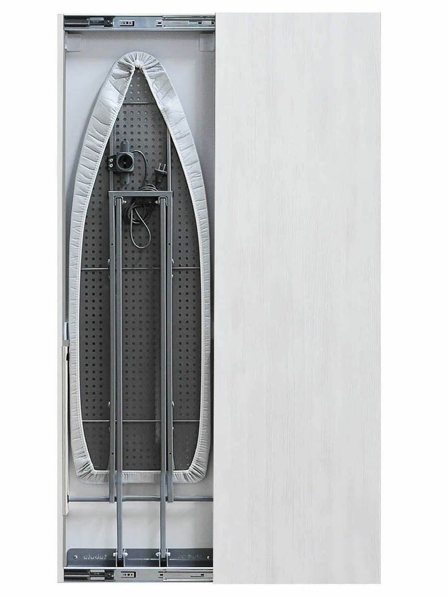 Встроенная гладильная доска Табула ЭКО (без зеркала), Выбеленный дуб купе право