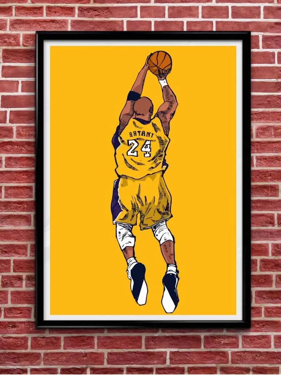 Плакат, Постер Коби Брайнт, А3 (постер на стену)