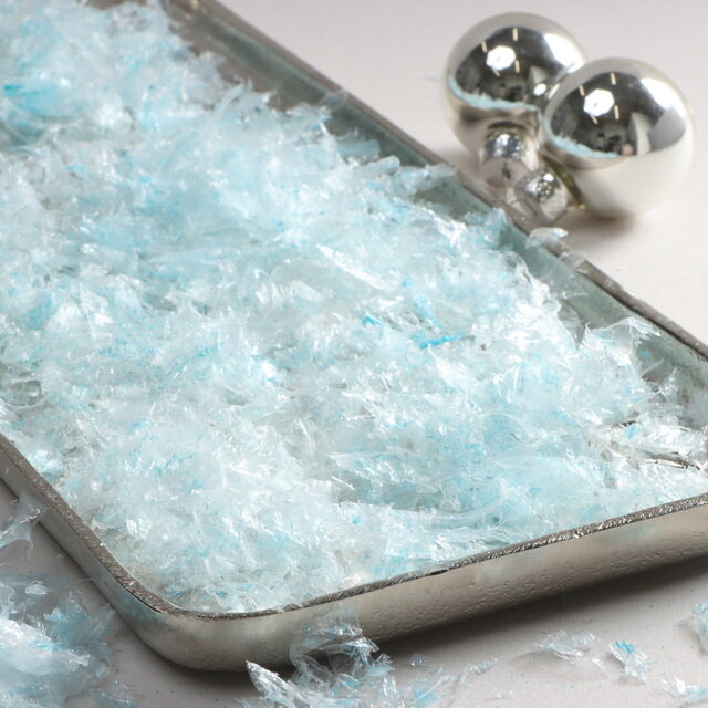 Снег в хлопьях Морозное Утро 100 г голубой, Kaemingk, 461428