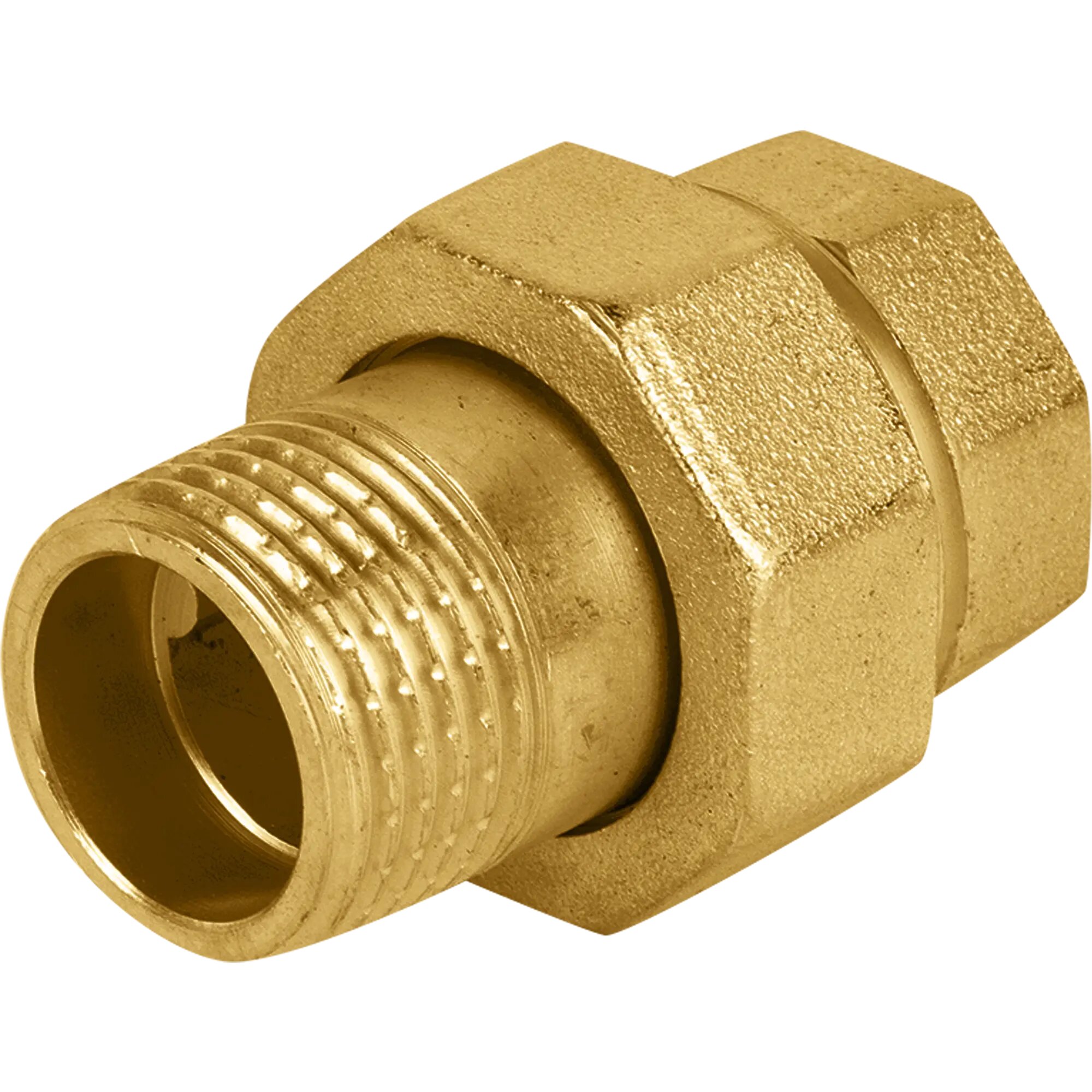 Aquabeam Сгон прямой американка 1/2"x1/2" дюйма латунь ABR.341. Y.0004 ВР-НР лат.