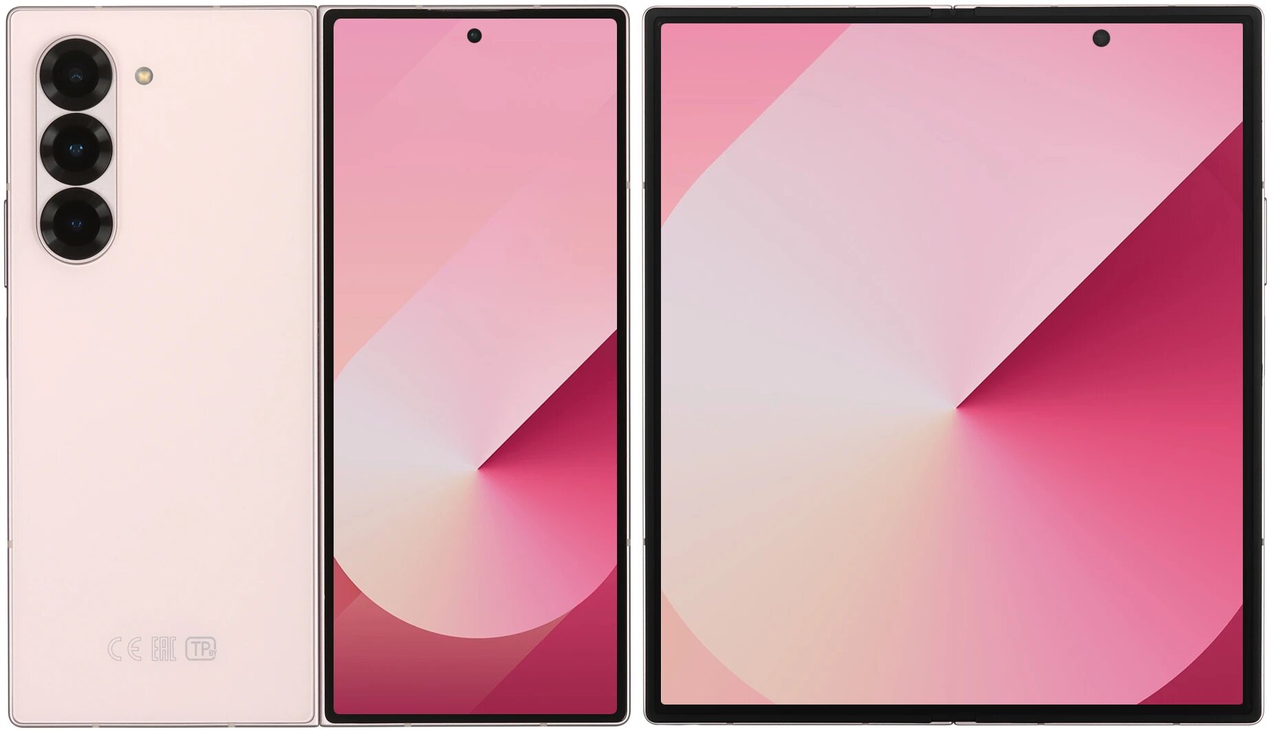 Смартфон Samsung Galaxy Fold6, розовый, 12ГБ, 256ГБ, гибкий экран