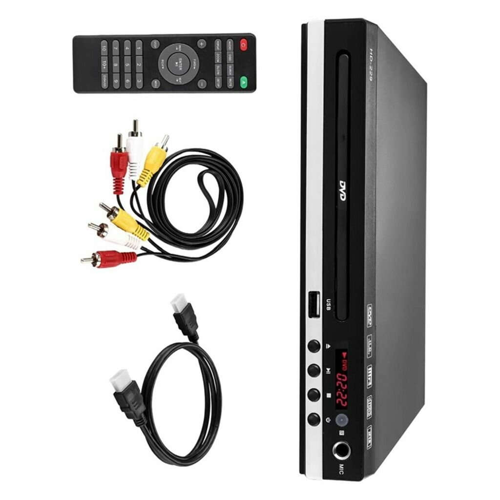 Универсальный DVD-плеер для телевизора, высокое качество вывода, USB-воспроизведение, простое подключение