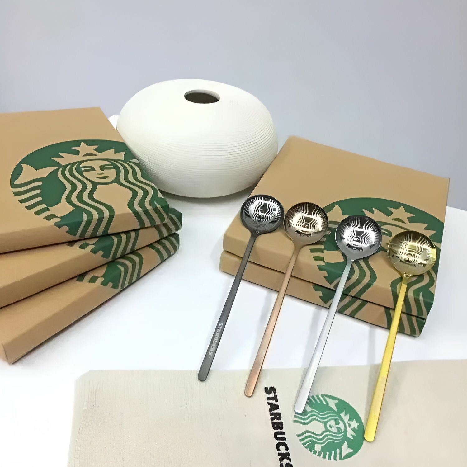 Набор кофейных ложек "Starbucks", высококачественные, элегантный дизайн