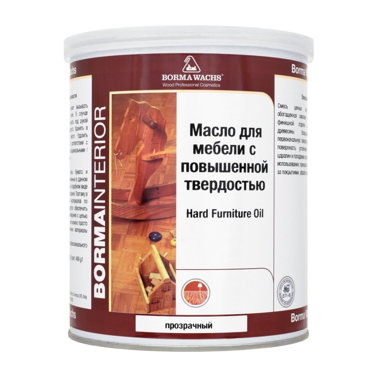 Масло для мебели с повышенной твердостью Borma Hard Furniture Oil 1 л 4902