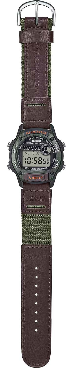 Наручные часы CASIO, оранжевый, черный, серый, зеленый, коричневый — фото 1