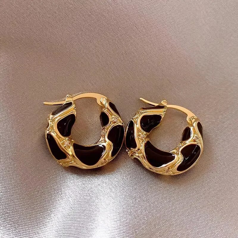 Серьги, black