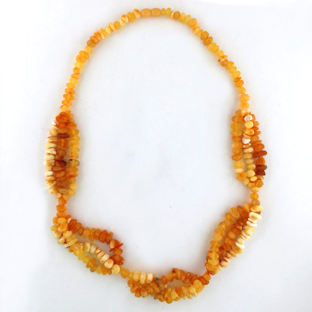 Колье, янтарь