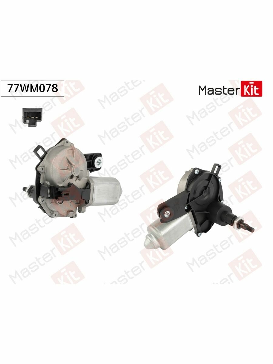 Мотор стеклоочистителя для а/м PEUGEOT 107; TOYOTA Aygo / Пежо 107, Тойота Айго, MASTERKIT 77WM078