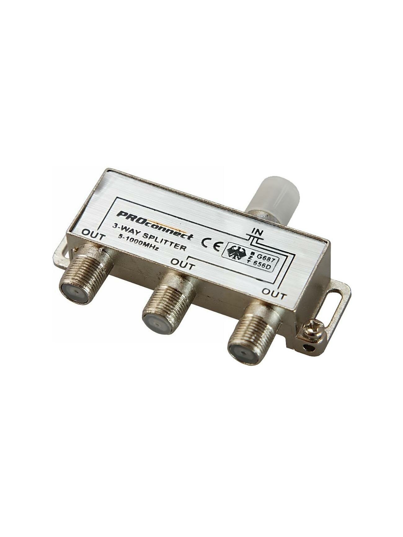 Набор Делитель на 3 ТВ под F-разъем PROconnect {05-6022} 1 шт. (2 шт)