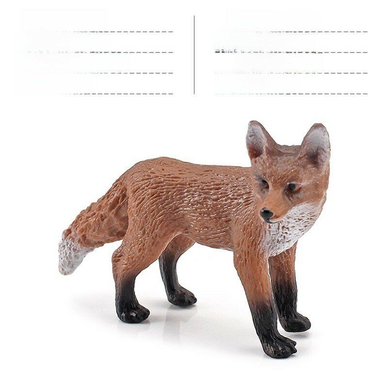 Forest monkey rabbit fox deer figurines pvc realistic static models for educational displays and collectors