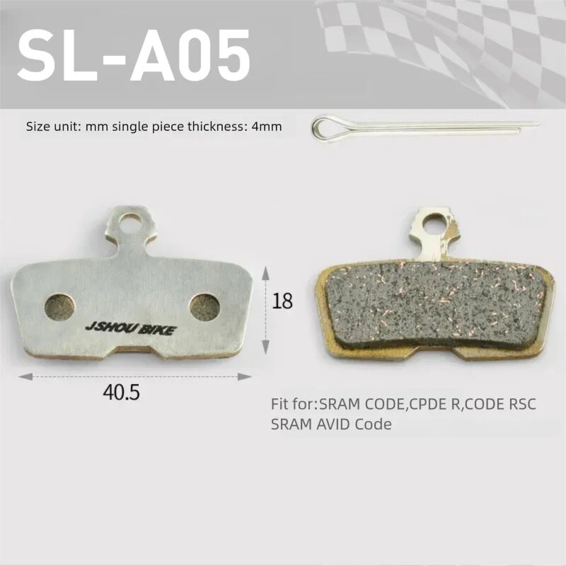 Тормозные колодки JSHOU BIKE для SRAM CODE, CODE R, CODE RSC SL-A05-1PAIR