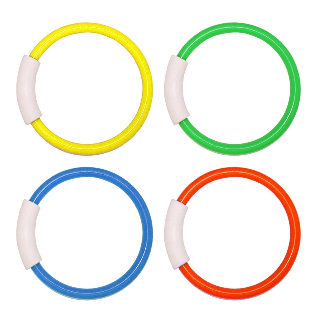 Набор из 4 колец для подводного плавания для детей и взрослых