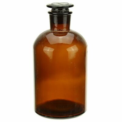 Бутылка для настоек стеклянная "Здоровье" 1л, h21см, пробка-стекло, дымчатый