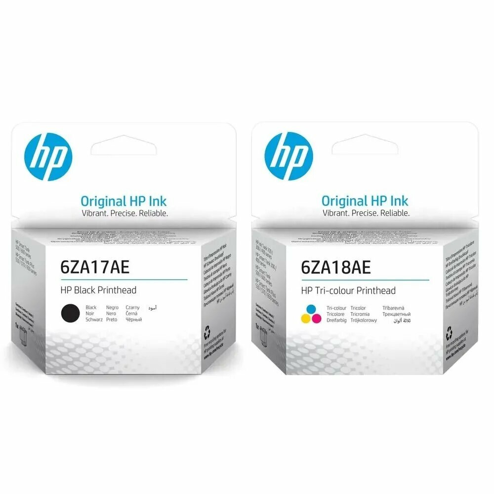 HP Картридж красочный+черный (6ZA18AE+6ZA17AE), оригинал, Набор CMYK, 2 шт