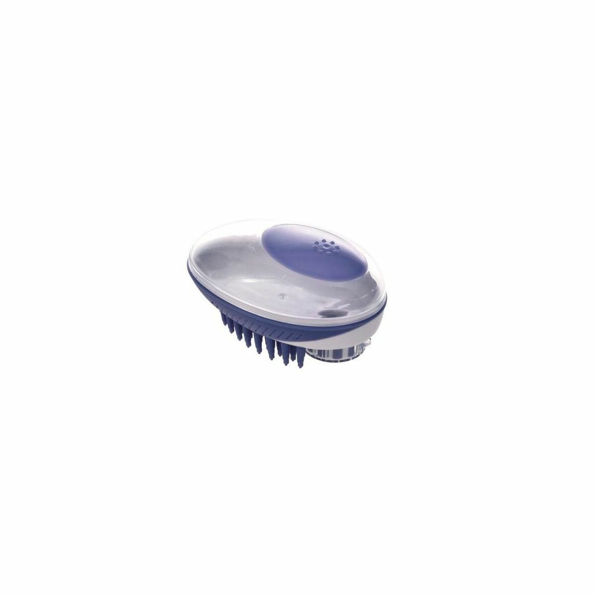 M-PETS Щетка для мытья животных с дозатором для мыла Рубиз синяя, 11,5х7,5см