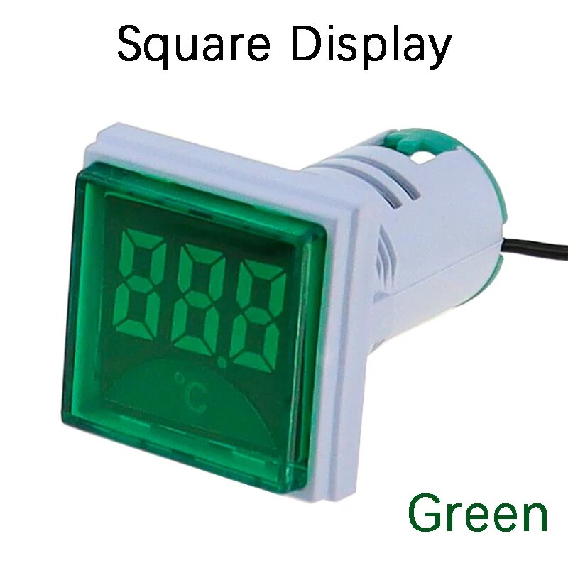 Цифровой термометр SQUARE-GREEN-15CM, зеленый