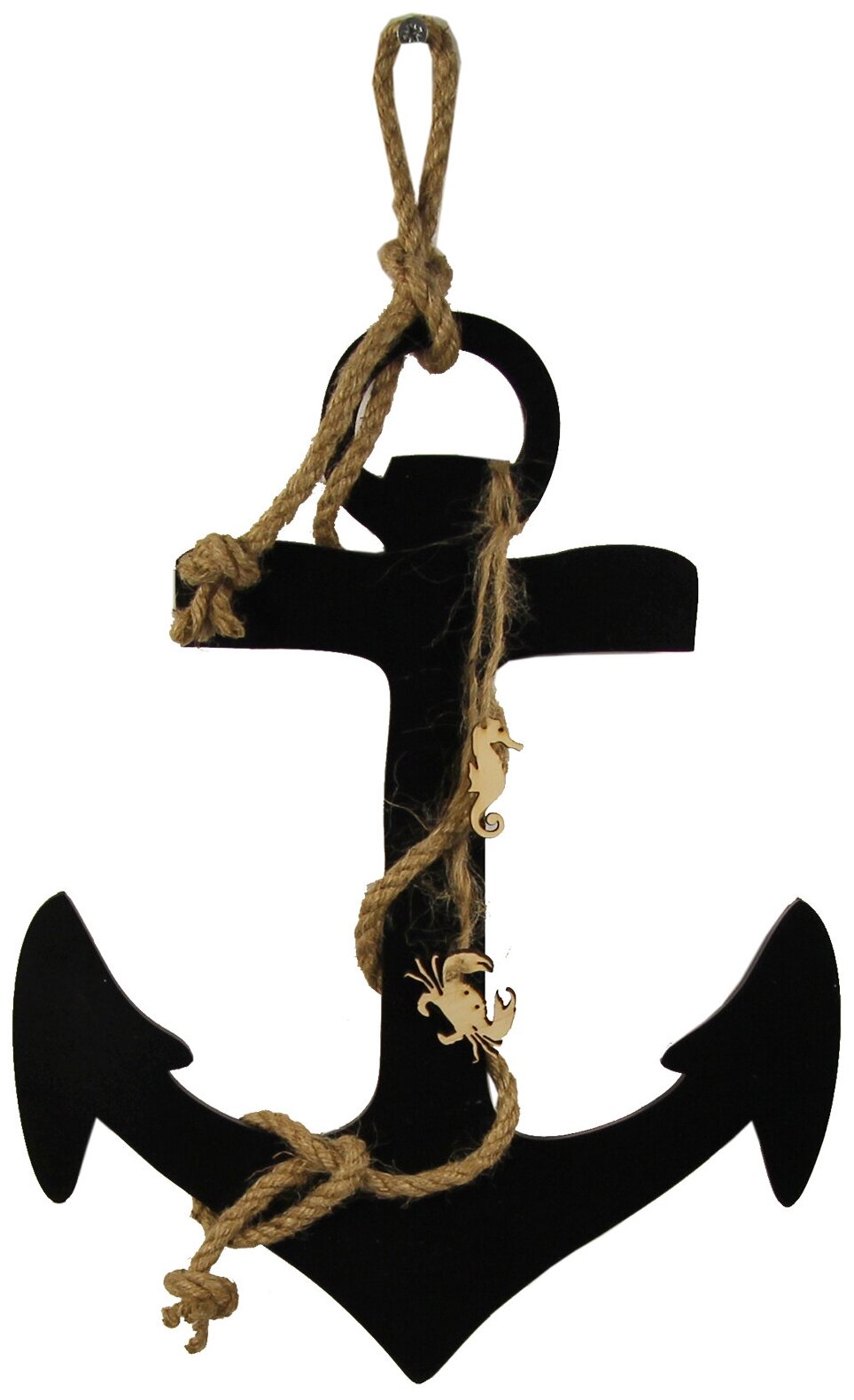 Настенный декор "Якорь с канатом"