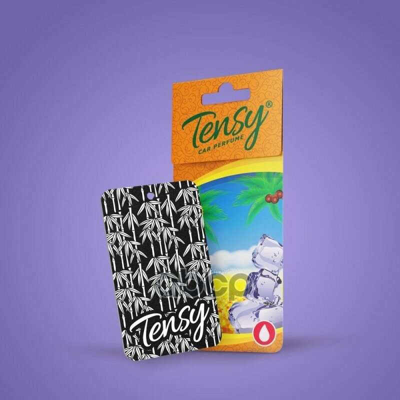 TENSY TA01 ароматизатор! TENSY (TA-01) подвесной, картон 'Черный лед'\