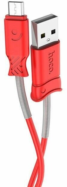 Кабель Micro USB, Hoco X24 Pisces Charging Data Cable For Micro-USB, красный