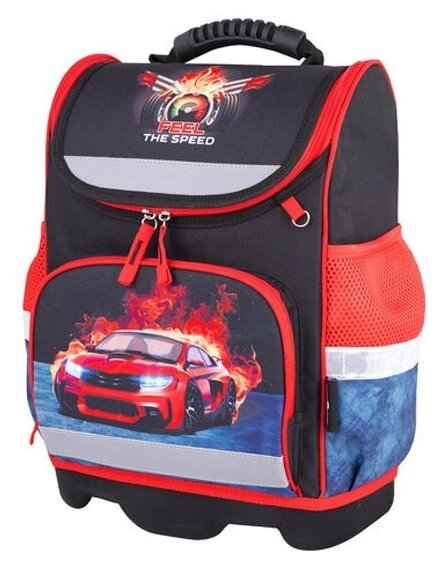 Ранец Юнландия 270590 WISE Feel the speed 37x29х15 см