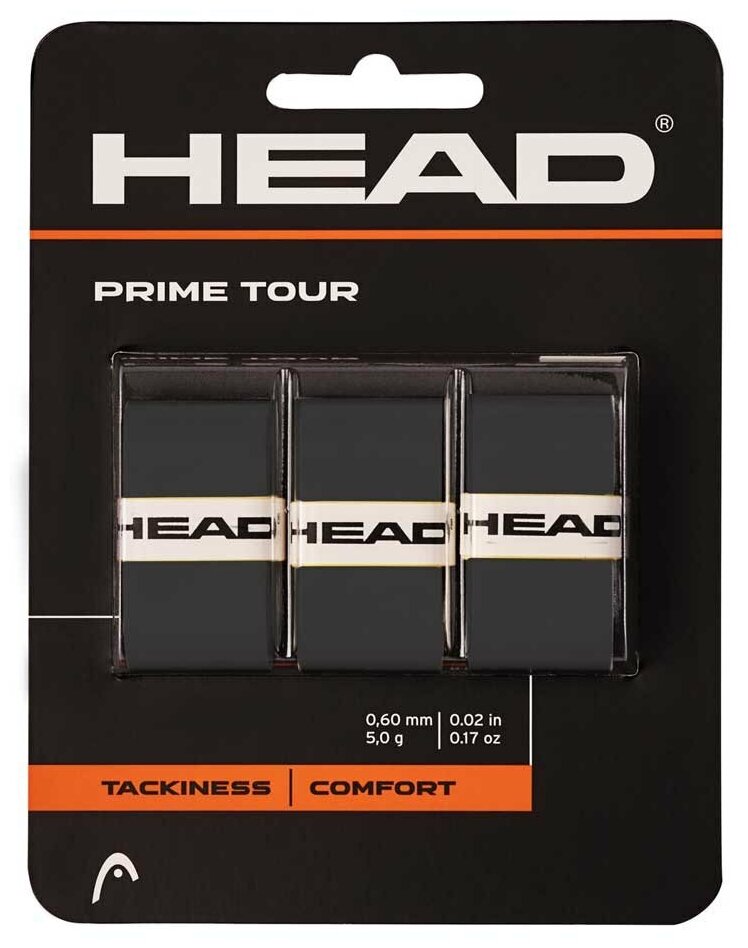 Обмотки HEAD Prime Tour 3шт Черный 285621-BK